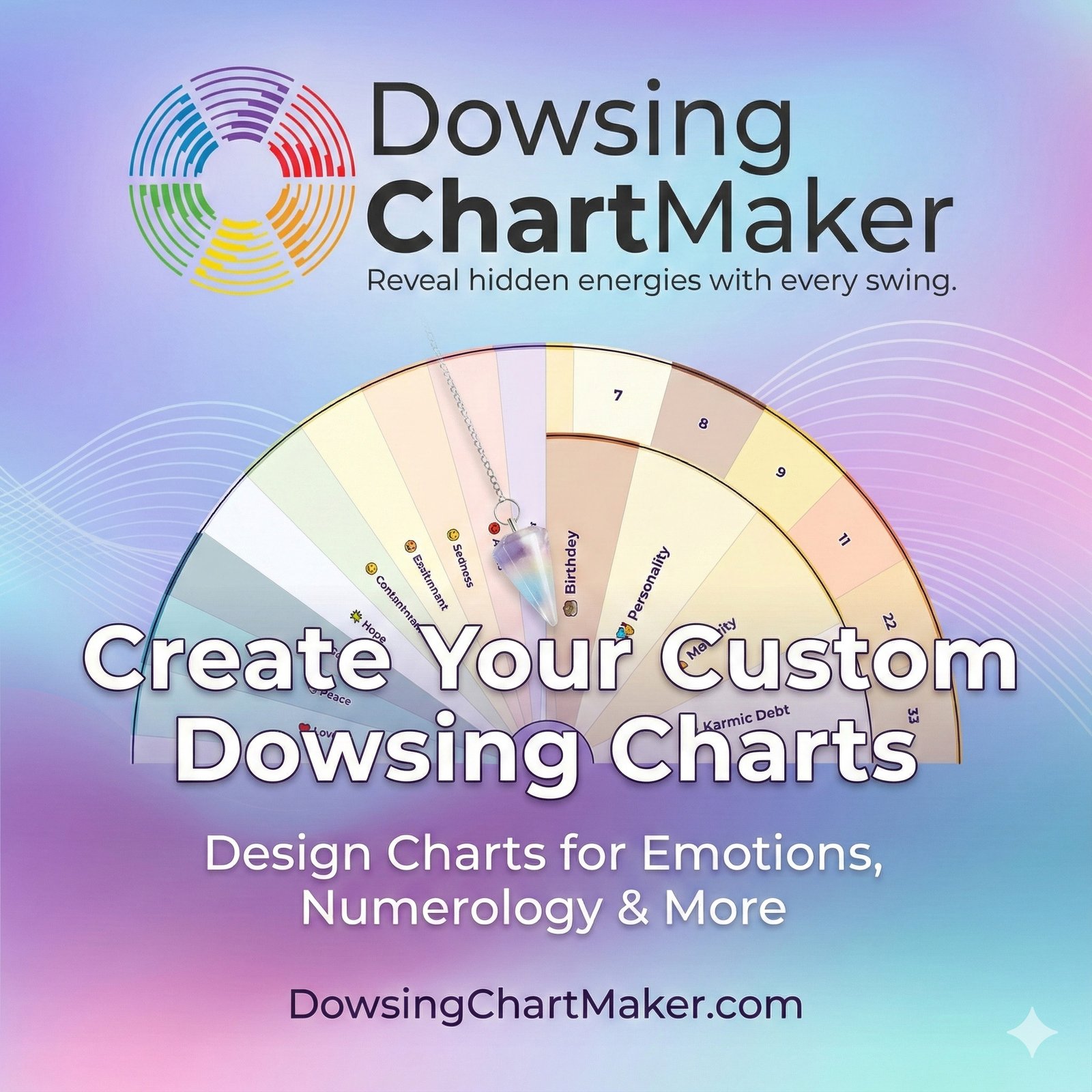 How to Create Bulk Pendulum Dowsing Charts | Dowsing Chart Maker